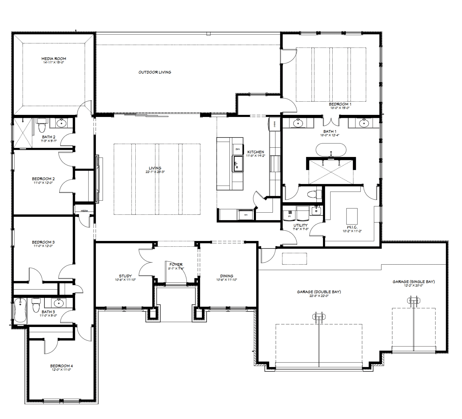 The Frio | New Home Floor Plan | Flintrock Builders