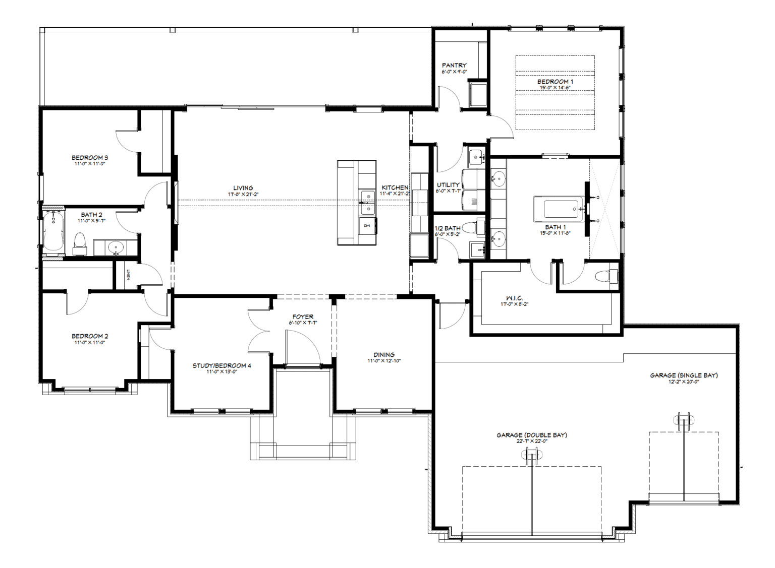 The Llano | New Home Floor Plan | Flintrock Builders